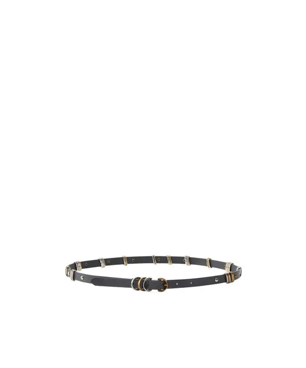 Pinko Embellished Skinny Belt - Black