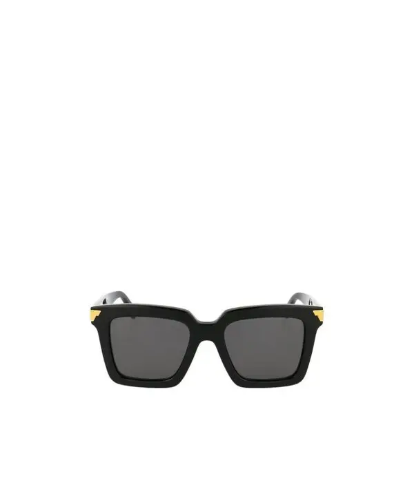 Bottega Veneta Bv1005s Rectangular Sunglasses - Black