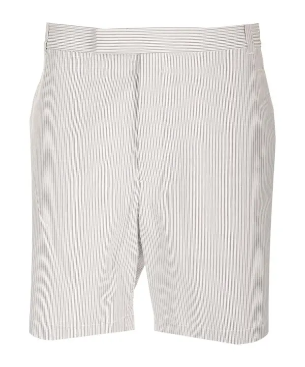Thom Browne Striped Tailored Shorts - Medium Gray