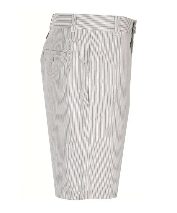 Thom Browne Striped Tailored Shorts - Medium Gray