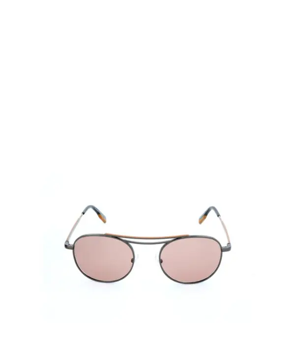Zegna Round Frame Sunglasses - Nude
