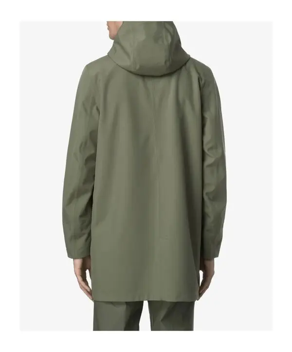 K-WAY Bonded Hooded Raincoat - Green