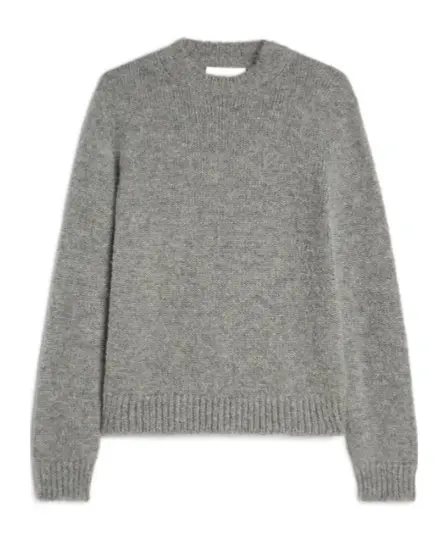 JIL SANDER Midweight Wool Crew-neck Sweater - Light Gray