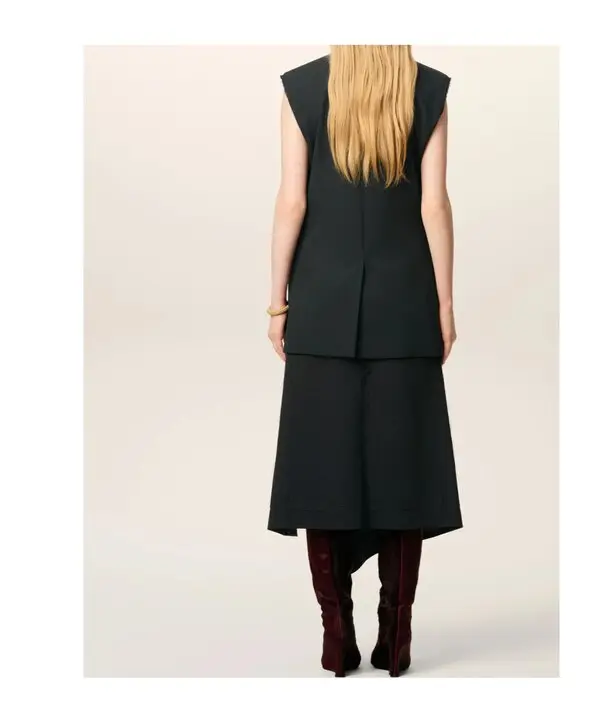 AMI Paris Notched-collar Sleeveless Gilet