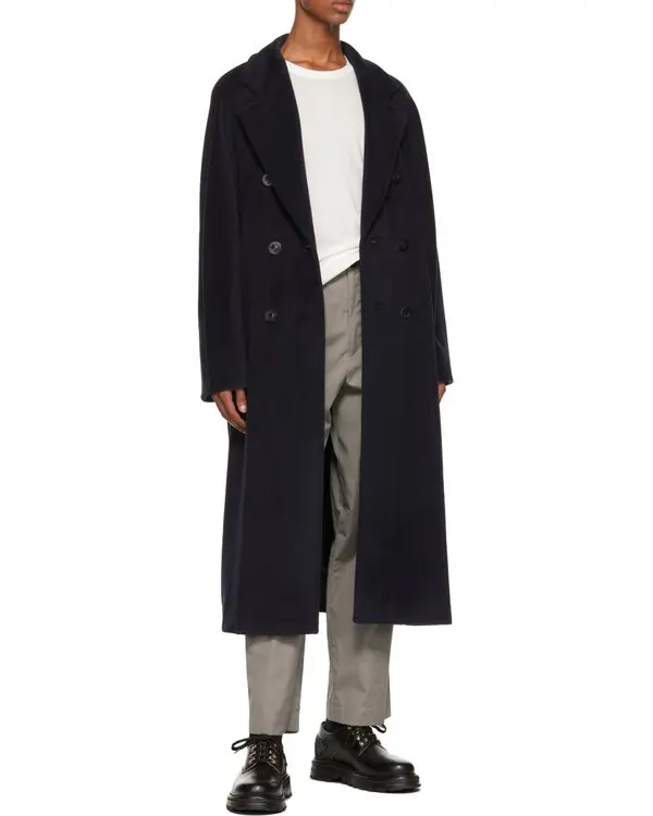 Max Mara 101801 Icon Double-breasted Coat In Cashmere And Beaver Hair