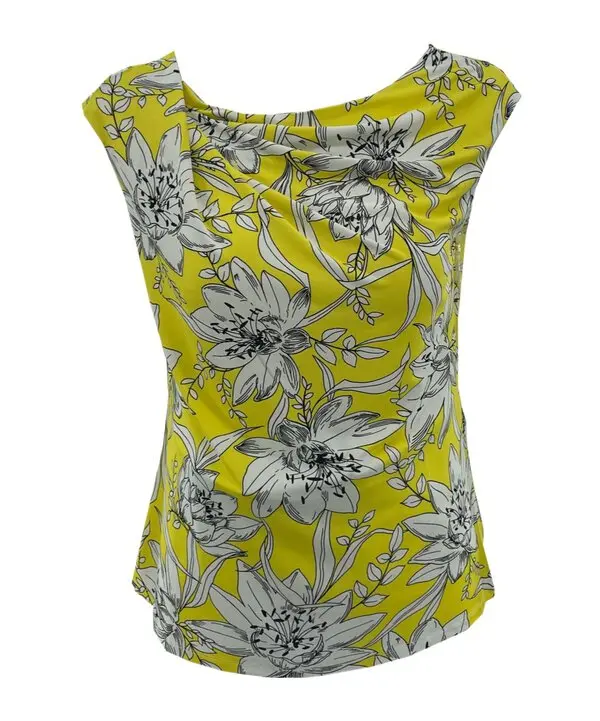 Max Mara Sleeveless Floral Print Top