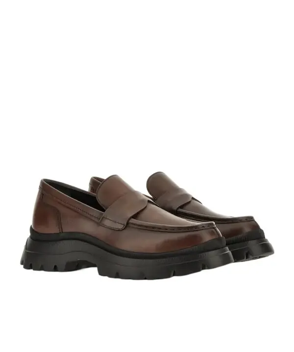 Hogan Round-toe Loafers - Brown