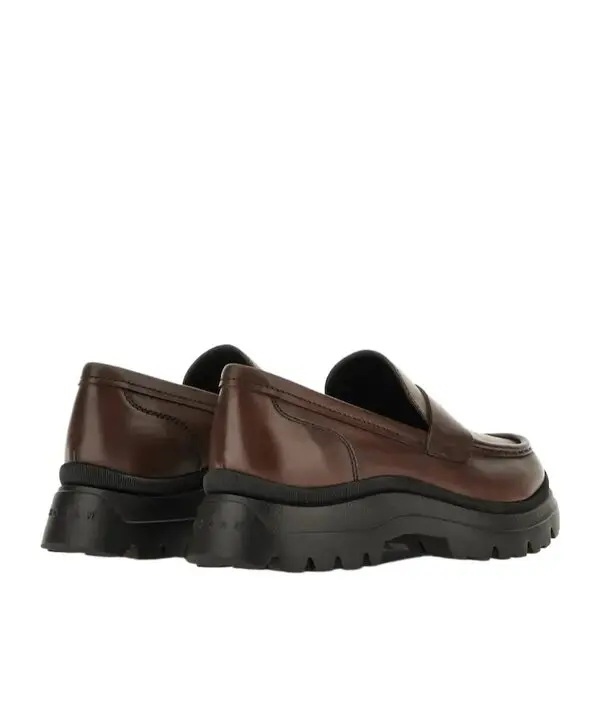 Hogan Round-toe Loafers - Brown