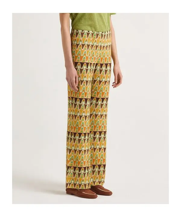 Malìparmi Geometric Mimosa Trousers