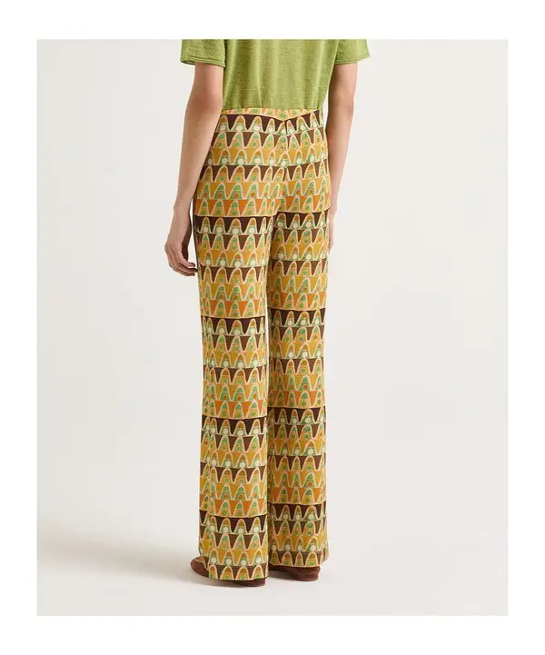 Malìparmi Geometric Mimosa Trousers