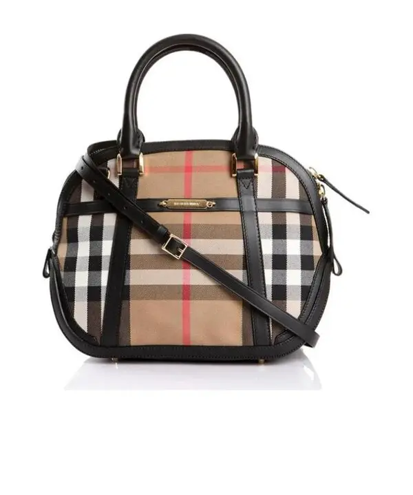 Burberry Spliced Logo Handbag - Black