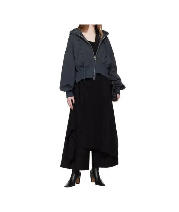 Yohji Yamamoto Asymmetrical Terry Hoodie