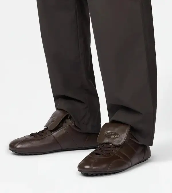 TOD'S Low-top Lace-up Sneakers - Brown