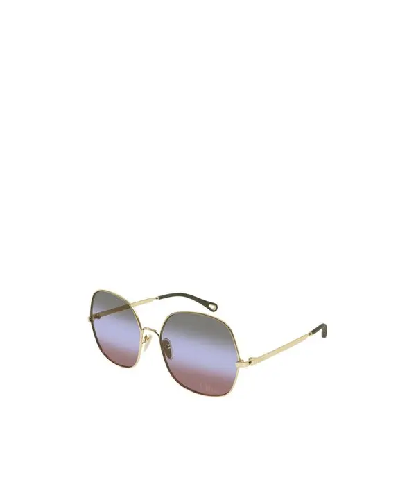 Chloé Geometric Frame Sunglasses