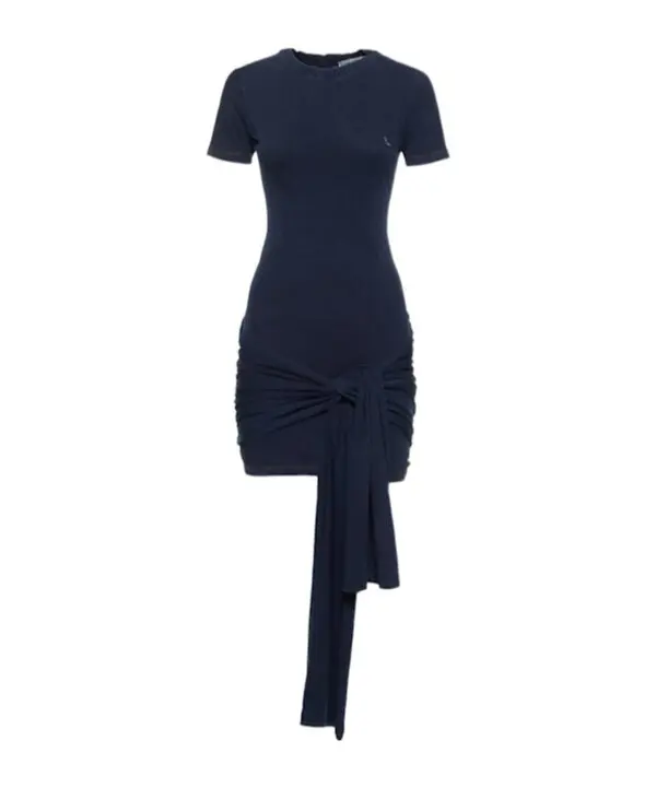 Giuseppe Di Morabito Knitted Ruffled Mini Dress