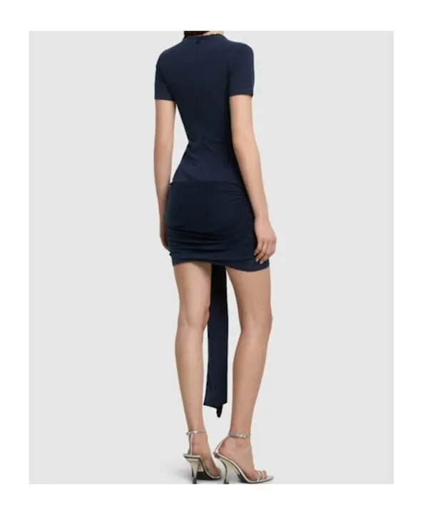 Giuseppe Di Morabito Knitted Ruffled Mini Dress