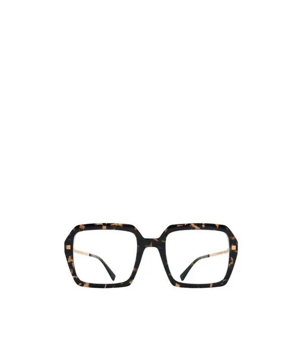 Mykita Vanilla Square Frame Eyeglasses With Logo Detail - Black