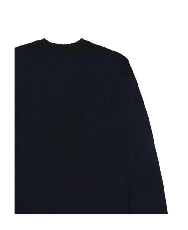 Emporio Armani T-shirt With Round Neck And Long Sleeves - Black