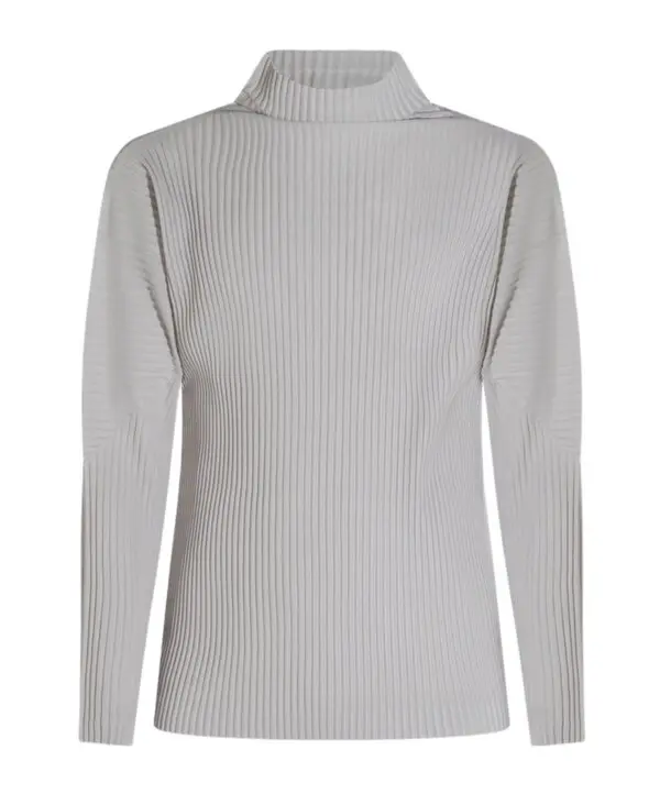 Issey Miyake Homme Plissé High Neck Pleated Top