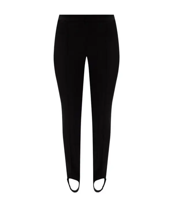 Moncler High-waisted Stirrup Skinny Trousers - Black