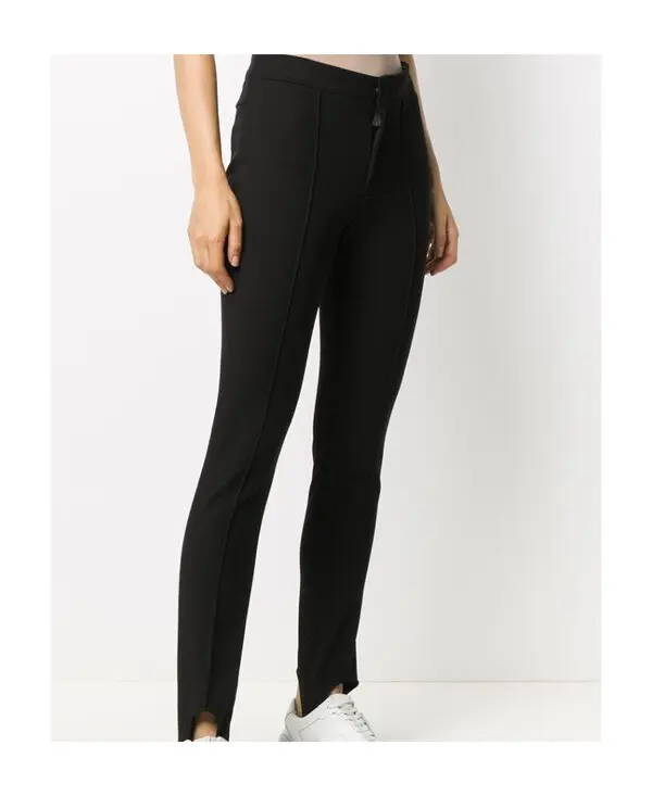 Moncler High-waisted Stirrup Skinny Trousers - Black