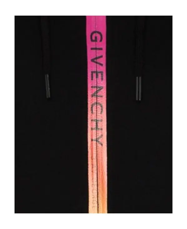 Givenchy Zip-up Logo Trim Hoodie