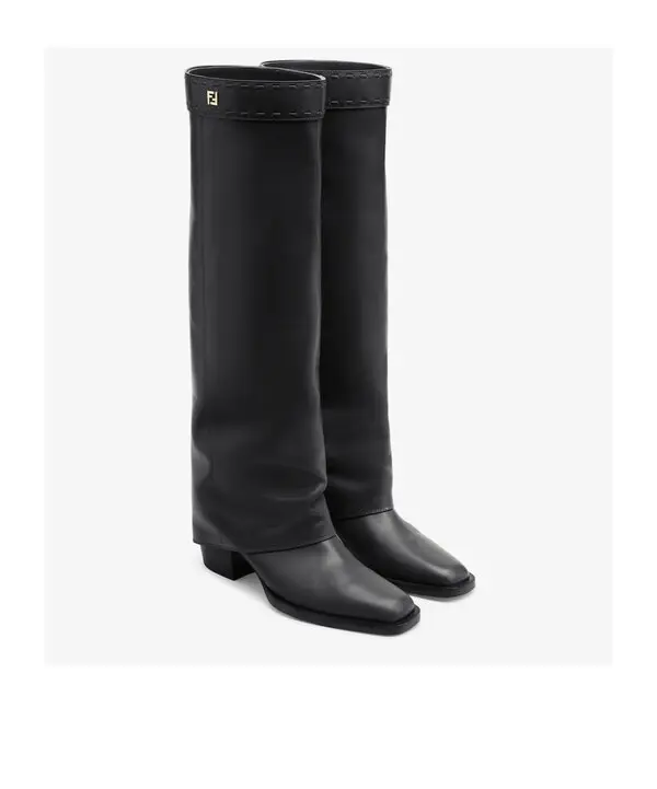Fendi Tubular Leg Boots - Black
