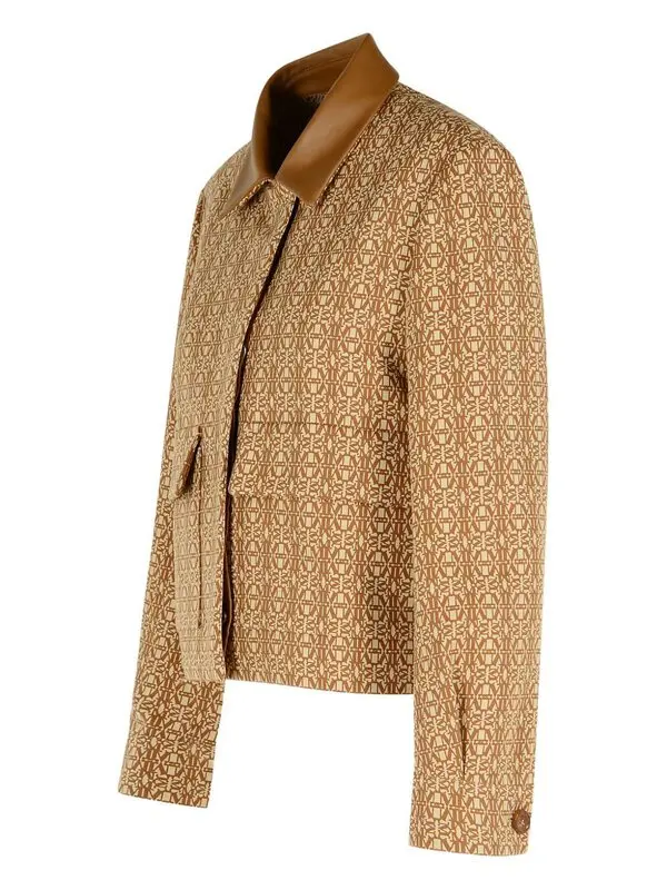 Max Mara Logo-jacquard Jacket - Camel