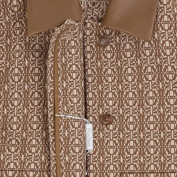 Max Mara Logo-jacquard Jacket - Camel