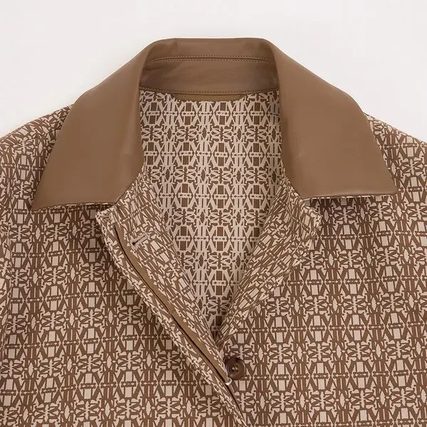 Max Mara Logo-jacquard Jacket - Camel