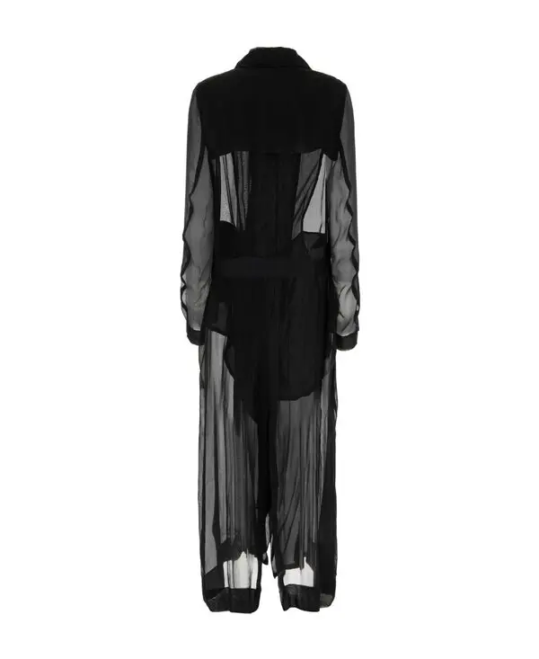 ANN DEMEULEMEESTER Logo Trench Coat