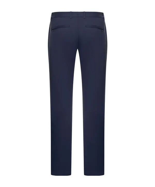 PT TORINO Tailored Slacks With Belt Loops - Navy
