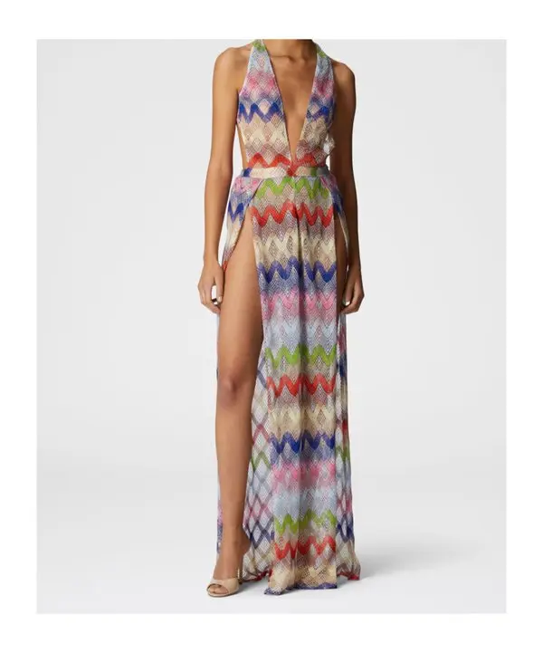 Missoni Zigzag Pattern Maxi Dress