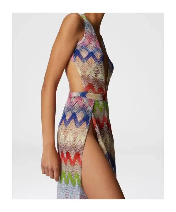 Missoni Zigzag Pattern Maxi Dress