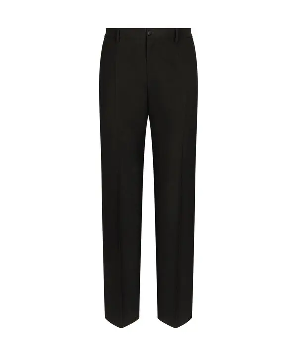Dolce & Gabbana Virgin Wool Straight-leg Trousers
