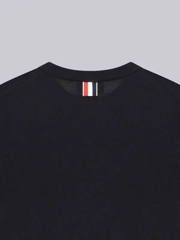 Thom Browne 4-bar Ribbed Crewneck Jumper