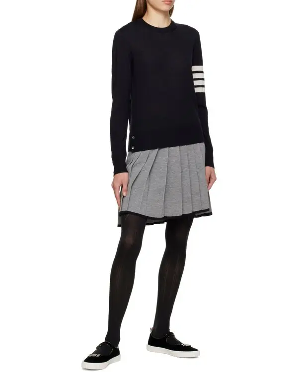 Thom Browne 4-bar Ribbed Crewneck Jumper