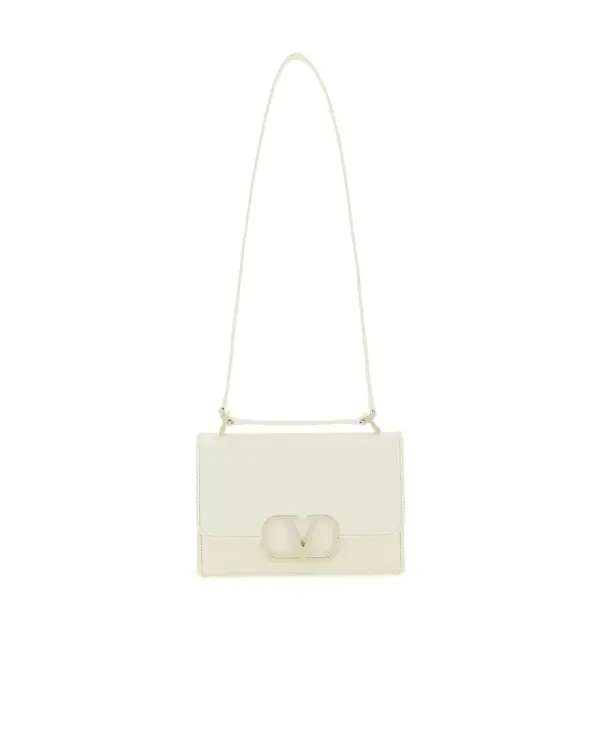 Valentino Garavani Vlogo Plaque Foldover Top Shoulder Bag