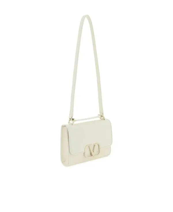 Valentino Garavani Vlogo Plaque Foldover Top Shoulder Bag