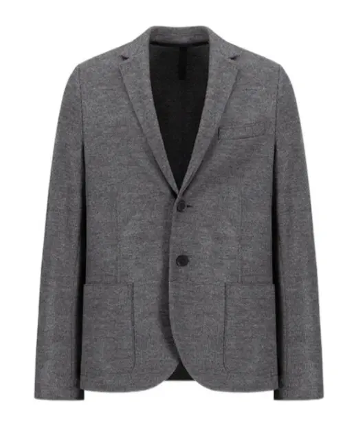 Harris Wharf London Blazer Vitale Barberis Houndstooth - Medium Gray