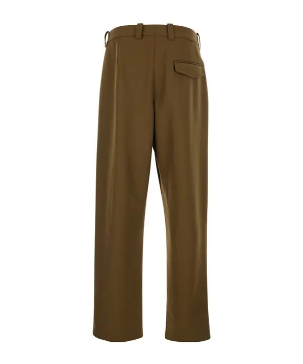 A.p.c. Regular Fit Pleat Detailed Trousers - Brown