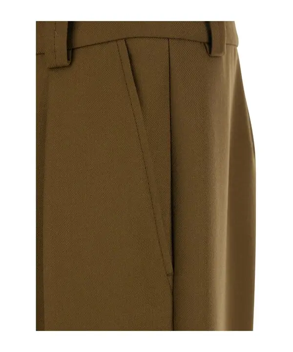 A.p.c. Regular Fit Pleat Detailed Trousers - Brown