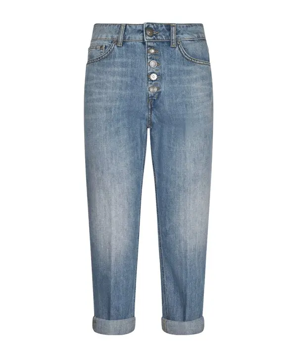 DONDUP Button-fly Rolled Jeans - Blue