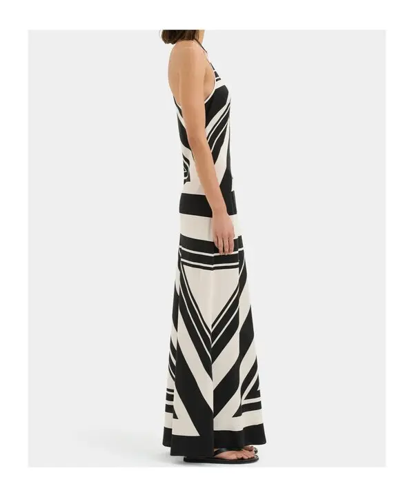 SIR. Piètra Geometric Print Maxi Dress