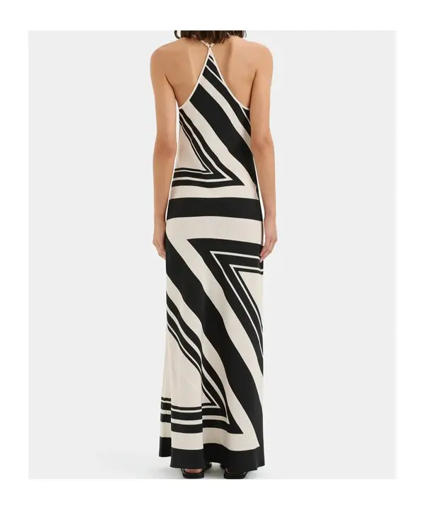 SIR. Piètra Geometric Print Maxi Dress
