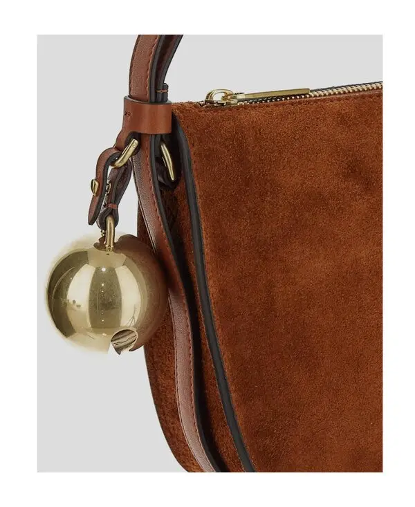 Burberry Bell Detailed Zipped Shoulder Bag