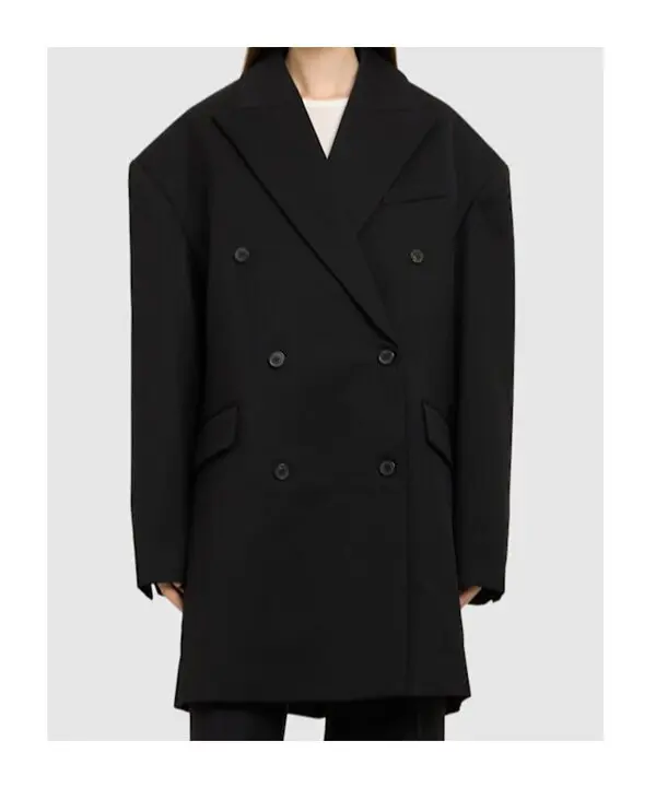 Wardrobe.NYC Double Breasted Tailored Coat