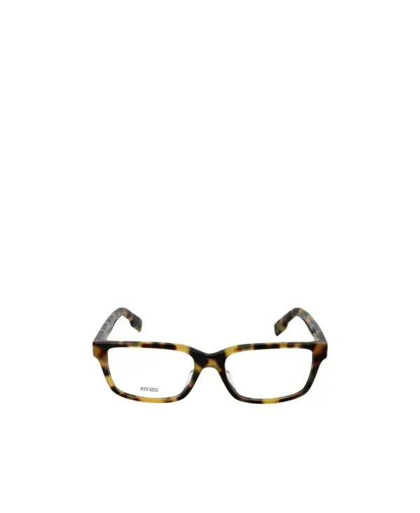 Kenzo Logo Flat Mirror Eyeglasses - Black