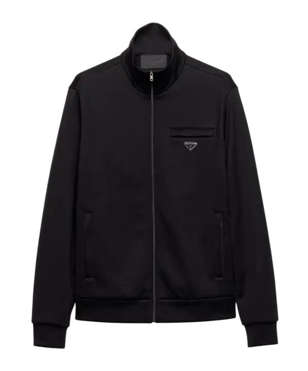 Prada Technical Cotton Zip-up Blouson Jacket