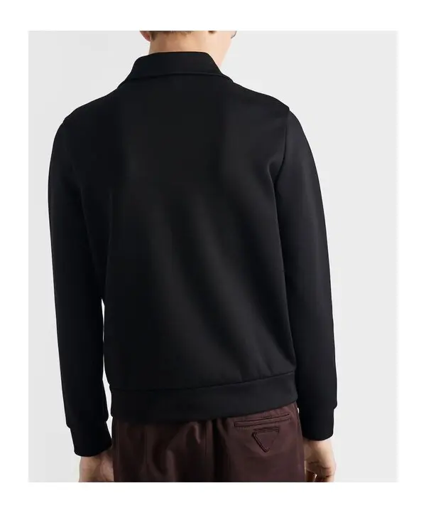 Prada Technical Cotton Zip-up Blouson Jacket